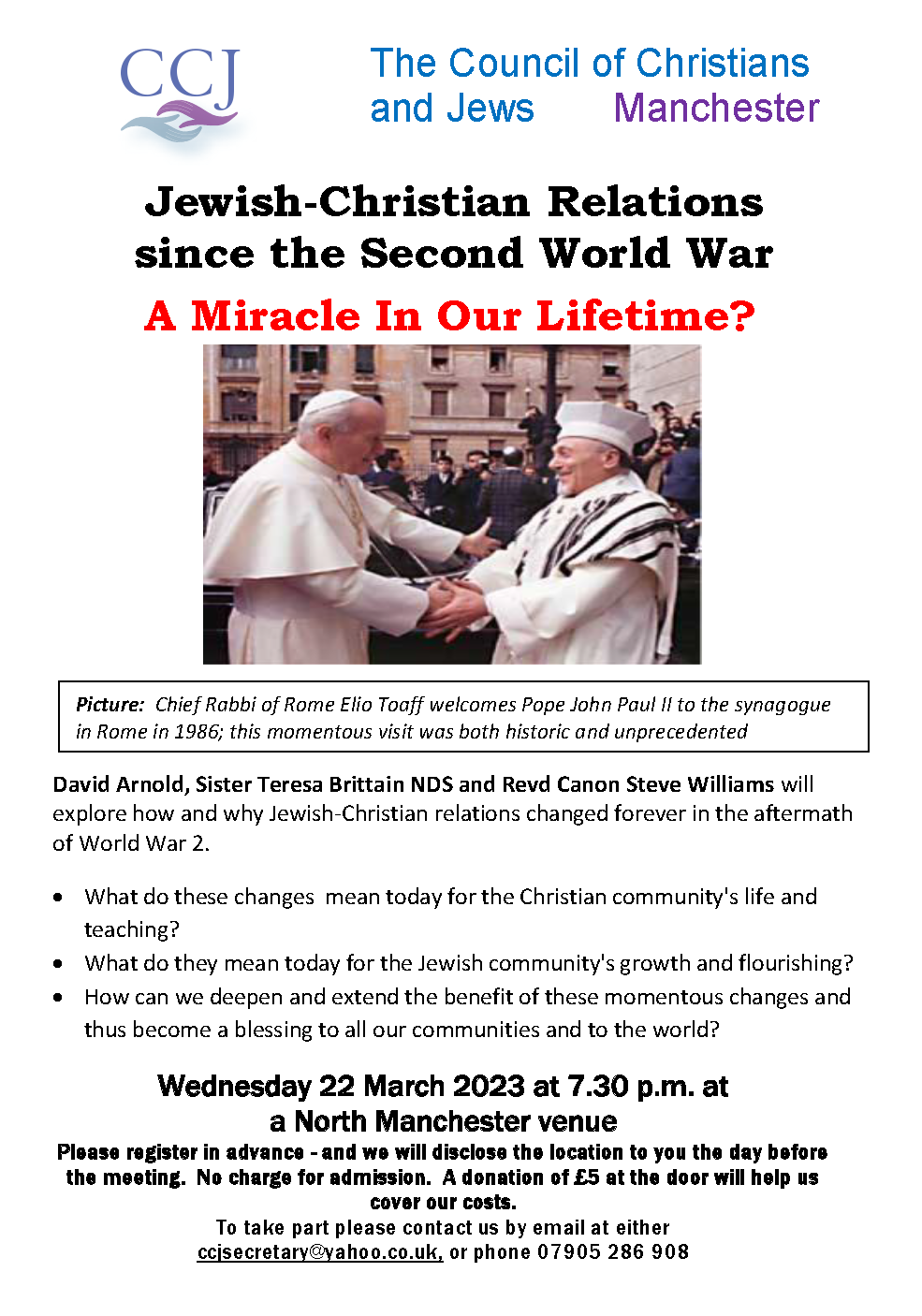 The Council of Christians and Jews Manchester: Jewish-Christian ...