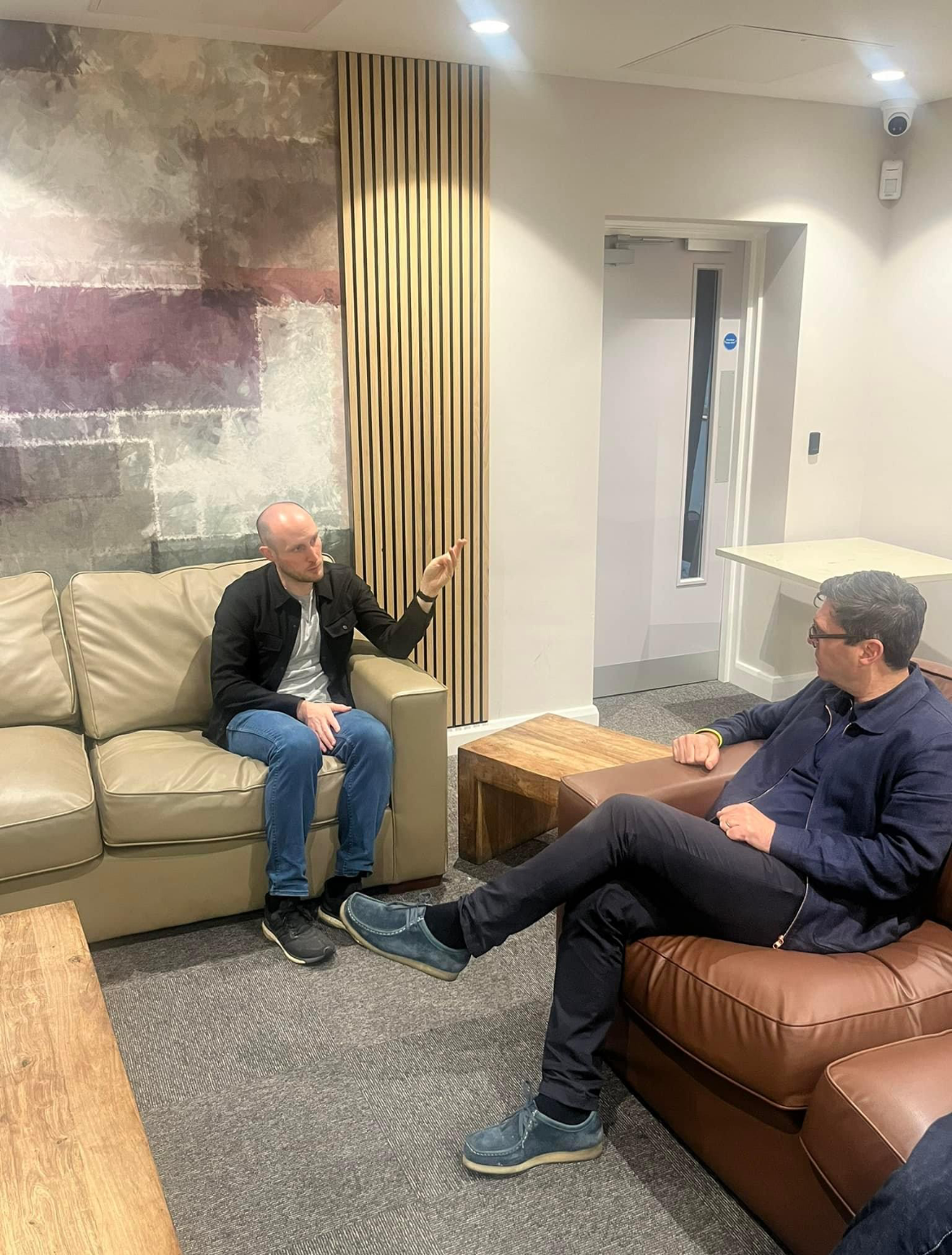 Mayor of Greater Manchester, Andy Burnham Visits Manchester Maccabi ...