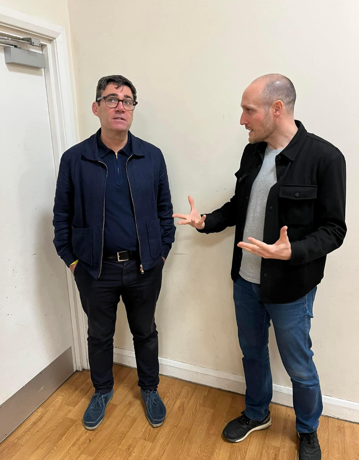 Mayor of Greater Manchester, Andy Burnham Visits Manchester Maccabi ...