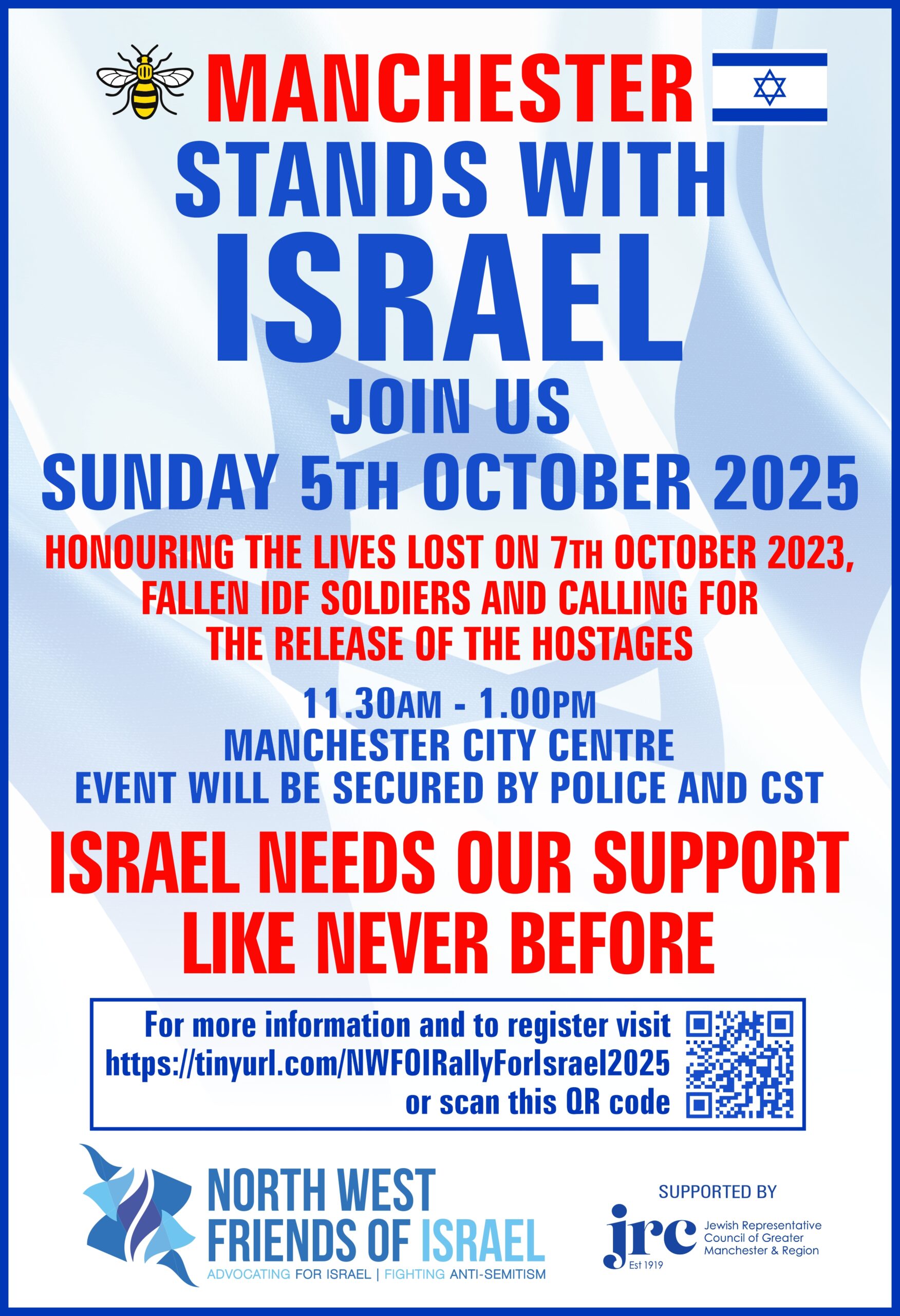Manchester Stands With Israel Rally – Jewish Manchester